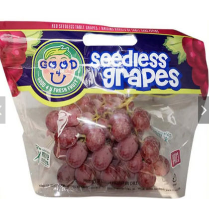 Reusable Ziplock Plastic Grape Bags Food Grade Transparent Color