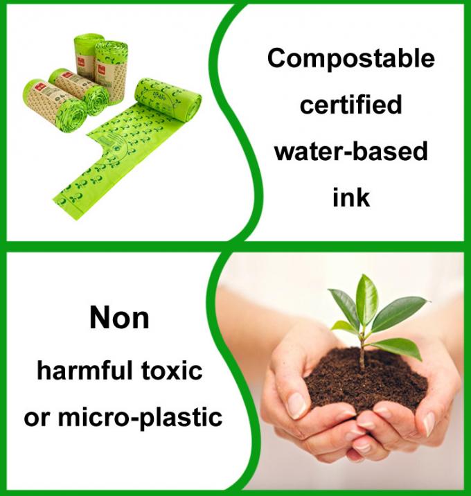 Custom 100 Biodegradable Plastic Bags Recyclable Plastic Take Away Bags